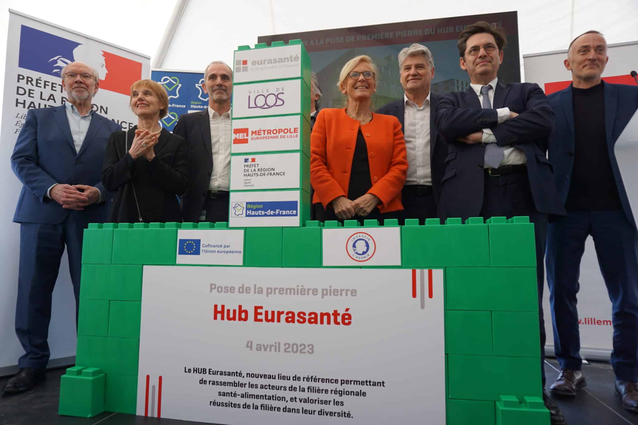 Retour sur la pose de première pierre du HUB Eurasanté - Eurasanté